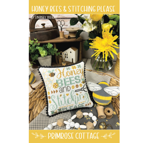 Primrose Cottage Honey Bees & Stitching Please Cross Stitch Pattern 133 ...